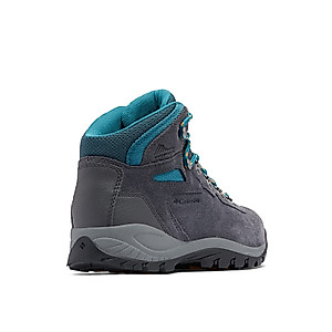 Columbia Women's Newton Ridge Plus Waterproof Amped, Shark/River Blue, 8.5