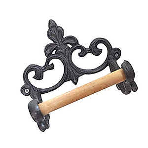 -Shelf Balcony Bathroom Towel Rack,Bathroom Hand Towel Vintage House Towel Toilet Paper Holder Iron Towel Rack,Sweat Towel Holder/2#/13.6 * 15.5 * 8.5Cm