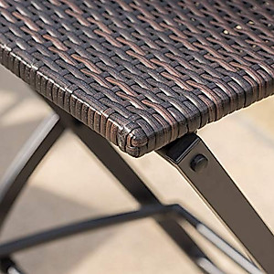 Christopher Knight Home Margarita Outdoor Wicker Barstools, 2-Pcs Set, Multibrown