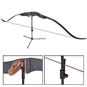 Archery Bow Stand Recurve Bow Compound Bow Stand Rack Holder Legs 18.9" Height