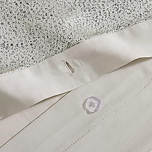 Vera Wang - Queen Duvet Cover Set, Satin Weave Bedding with Matching Shams, Speckled Home Decor, Oeko-Tex Certified (Speckled Satin Weave Taupe, Queen)