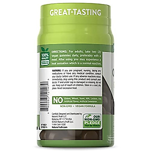 Nature's Truth Oil of Oregano Gummies | Vegan, Gluten Free & Non-GMO Supplement | Natural Mango Flavor | 50 Count