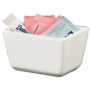 American Metalcraft SPP326 Ceramic Sugar Packet Holder, 3.5" L x 2.5" W, White