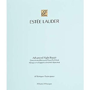Estee Lauder Advanced Night Repair Concentrated Recovery Power Foil Mask, 4 Count, clear