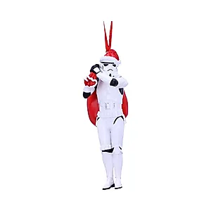 Nemesis Now Stormtrooper Santa Sack Hanging Ornament 13cm, Resin, White, Officially Licensed Stormtrooper Merchandise, Christmas Decoration, Cast in The Finest Resin, Expertly Hand-Painted