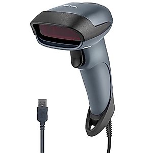 NETUM USB Laser Barcode Scanner, Handheld 1D Wired Bar Code Scanner Scanning UPC EAN Reader Gun Retails for Supermarket, Convenience Store, Warehouse - NT-M1