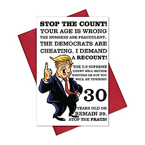 Funny 30th Birthday Card, Hilarious 30 Years Old Birthday Card Gift for Friends, Dad, Mom, Husband, Wife, Brother, Sister