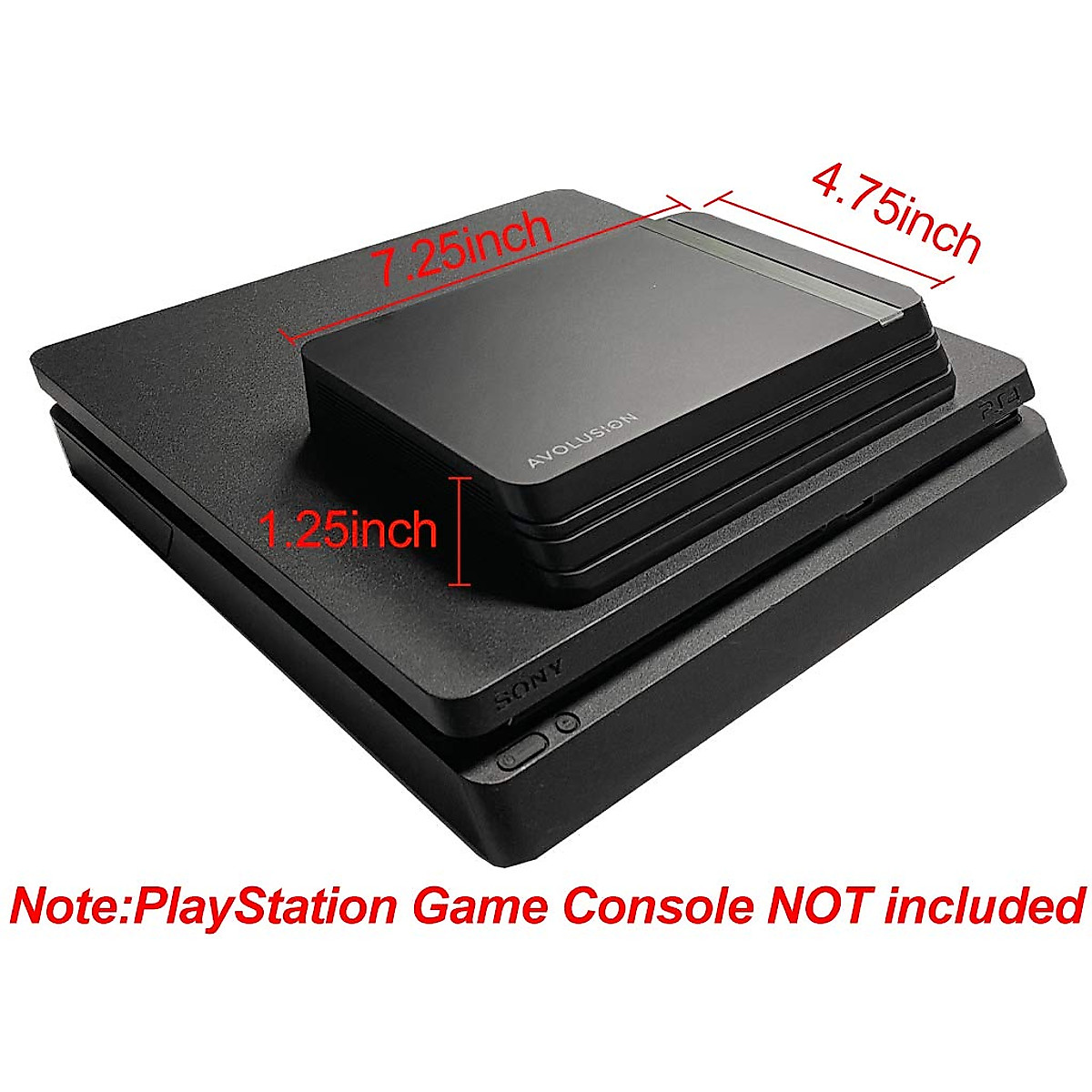 Avolusion HDDGear Pro X 3TB USB 3.0 External Gaming Hard Drive (Designed for PS4 Pro, Slim, Original, Pre-formatted)