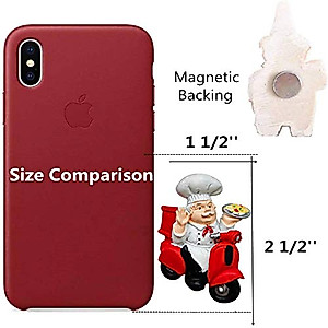 fzbali Italian Fat Chef Fridge Magnets Set of 4, Cute Chef Figurine Statue Decorations for Home Kitchen Restaurant, Funny 3D Resin Baker Refrigerator Decors Accessories