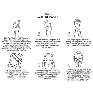 UMA Pure Rest Wellness Oil for Fatigue & Restlessness, Promotes Deep Rest Naturally | 100% Organic Ayurvedic Soothing Essential Oils (1 fl oz | 30 ml)