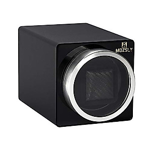 MOZSLY Watch Winder for Automatic Watches 12 Rotation Mode with Quite Motor Metal Black