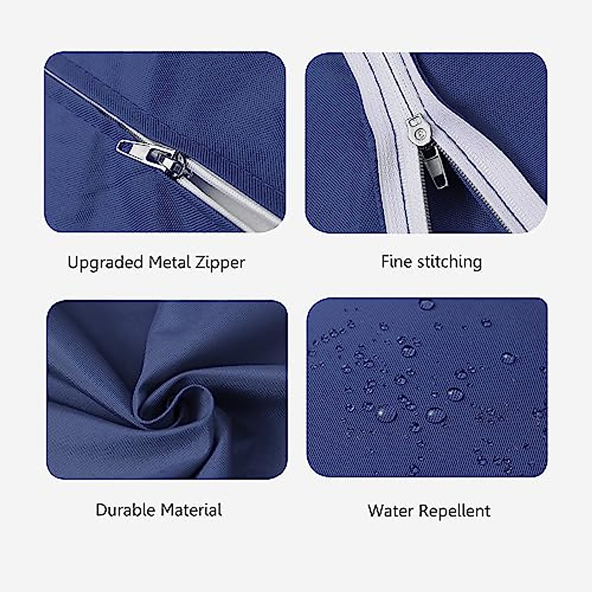 Indeed BUY Outdoor Cushion Covers 24" x 24",Patio Chair Cushion Cover Slipcovers Washable Cushion Covers Replacement for Patio Furniture Seat Sofa Wicker Chair