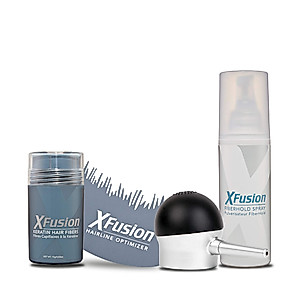 XFusion Keratin Hair Fibers - Medium Brown (3g Travel Size)