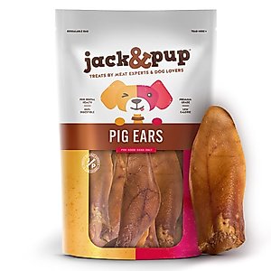 Jack&Pup Pig Ears for Dogs (18 Pack) Extra Thick Half Pigs Ears - Premium Dog Pig Ear Treats - Healthy Dog Pork Chews; Excellent Rawhide Alternative