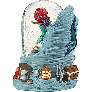 Precious Moments 201114 Disney Showcase The Little Mermaid Sea Treasures Ariel Resin/Glass Musical Snow Globe