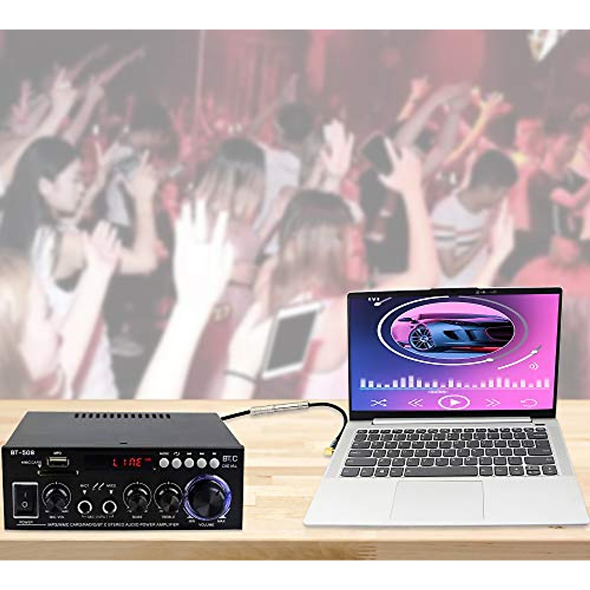 PNGKNYOCN Right Angle 3.5mm (1/8 inch) Male to 6.35mm (1/4 inch) Female Stereo Audio Adapter Connector Gold Plated for Audio Cable Extension and Conversion.