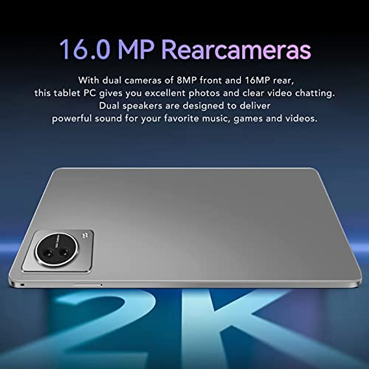 ciciglow Ultra Thin Tablet, 10.1in 1920x1200 IPS Display, 8GB RAM 128GB ROM, 8 Core CPU, 8MP+16MP Camera, Support 512GB Memory Expansion, 7000mAh, Android 11.0 (Gray)