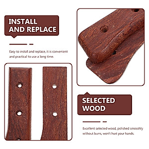 DOITOOL 2Pcs Wood Knife Scales Kitchen Knife Handle Replacement Kitchen Repair Handle for Sashimi Natural Wood Handle Replacement