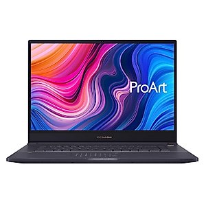 ASUS ProArt StudioBook 17 Mobile Workstation Laptop, 17” 16:10 NanoEdge Bezel, Intel Core i7-9750H, 32GB DDR4, 512GB+512GB RAID-0 SSD, NVIDIA GeForce RTX 2060, Windows 10 Pro, H700GV-XS76, Star Gray
