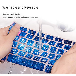 Keyboard Cover for Lenovo Chromebook Flex 3 11"/Lenovo Chromebook C330 C340 11.6" / Lenovo IdeaPad Flex 3 11.6"/ Lenovo Chromebook 100e 300e 500e N20 N21 N22 N23 11.6", Blue Star