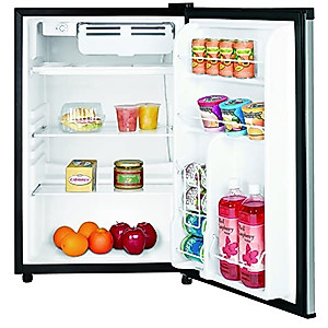 RCA 465 RFR441/RFR465 RFR441 Compact Fridge, 4.5 Cubic Feet, Stainless Steel