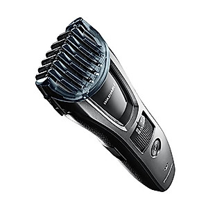 Panasonic Hair and Beard Trimmer, Men's, with 39 Adjustable Trim Settings and Two Comb Attachments for Beard and Hair, Corded or Cordless Operation, ER-GB60-K, Black