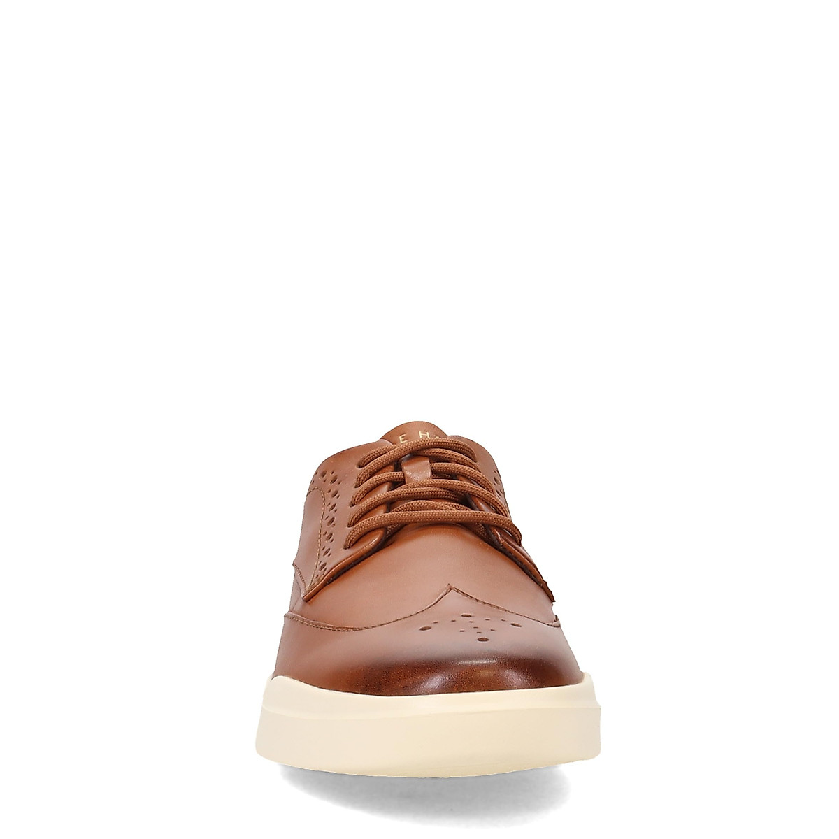 Cole Haan Men's Grand Crosscourt Wingtip Sneaker, British Tan/Ivory, 10.5 M