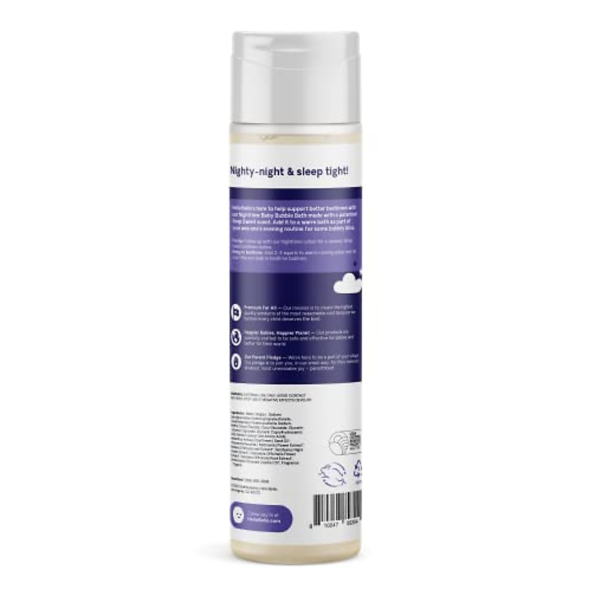 Hello Bello Sleep Sweet Bubble Bath | Tear-Free, Hypoallergenic, Dermatologist & Pediatrician Tested for Babies and Kids | 10 Fl Oz