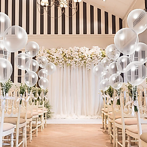 Bubble Clear Balloon 120 Pieces Transparent Round Latex Balloon DIY Balloons Strand Kit Party Decorations for Birthday Party Favor Wedding Engagement Graduation Art(5 Inch, 10 Inch, 12 Inch)