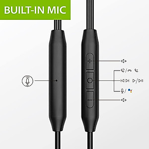 Avantree C171 - Wired USB C Headphones &Microphone for Sports and Running with Over-Ear Earbud Hooks and in-Line Volume Control, Compatible with Samsung, iPhone 15, Google and Other Type C Smartphone