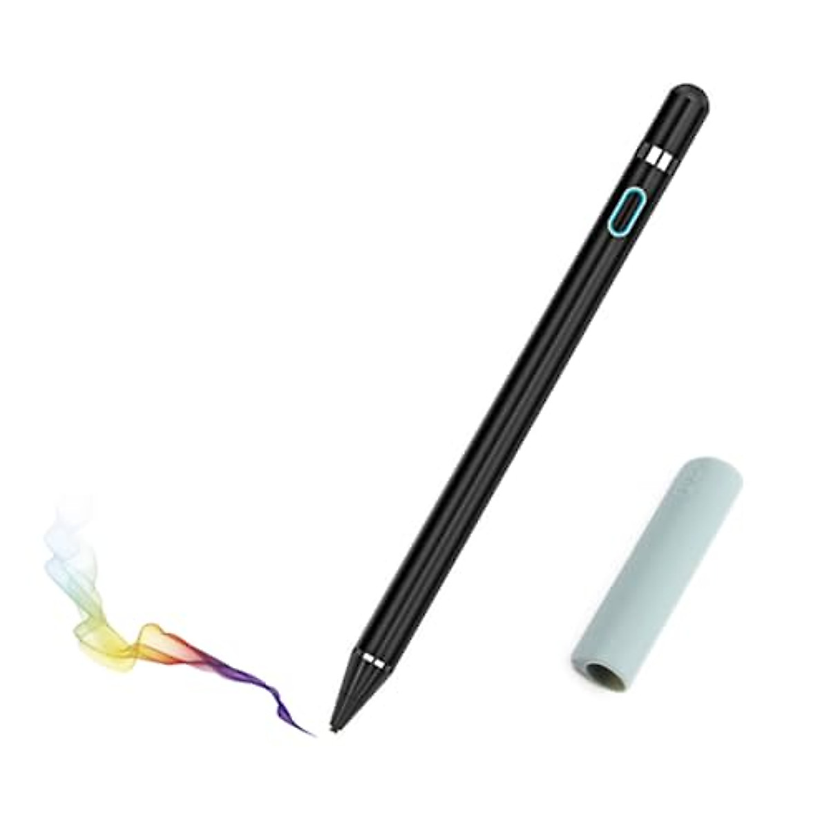 Stylus Pen Pencil 1st Generation Gen Replacement for Apple iPad Pro 1st iPad 1st 2nd 3rd 4th 5th iPad Mini 1 2 3 4 iPad Air 1st 2nd iOS Android Capacitive Tablet Touch Screen+Free Holder (Black)