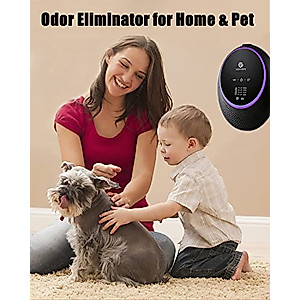 Morrrer Ozone Machine Odor Removal for Home & Pets, Portable Generator with 10,000mAh Battery, Eliminator Home, Smoke , Room Deodorizer Closet, Toilet