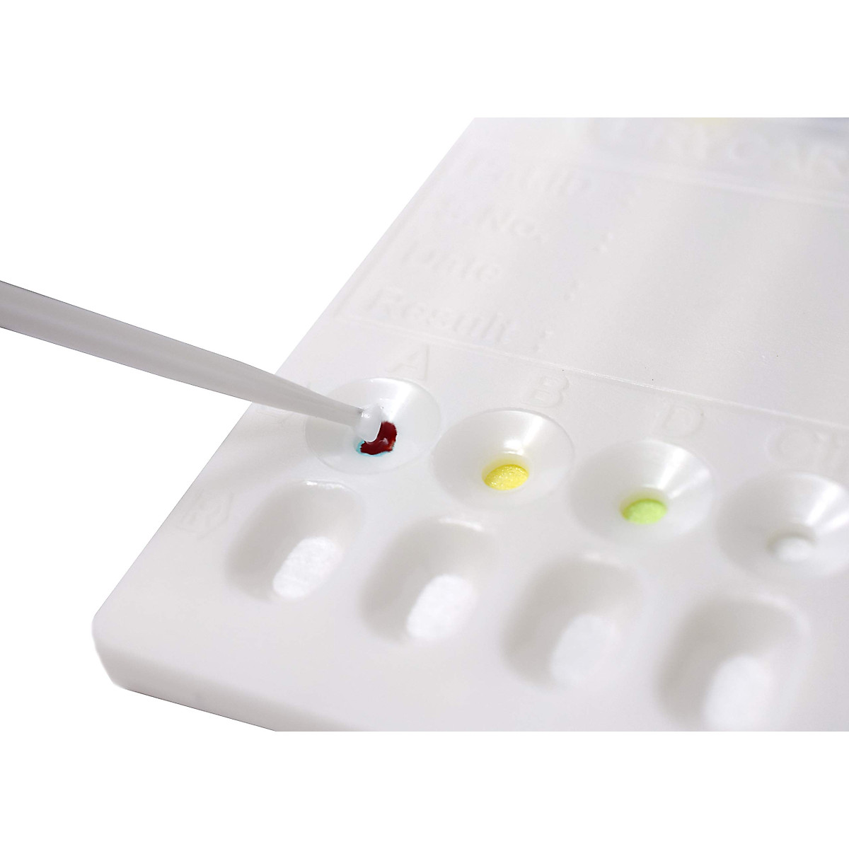 ALDON Innovating Science ABO/RH Blood Type Test Kit - Educational Use, Erycard Blood Grouping Card, Buffer Solution, Alcohol Wipe, Lancet, Collection Sticks, Instructions - Home Blood Type Testing Kit