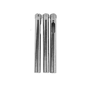 DrillGlass 1/4" Diamond Core Drill Bits 3-Pack | for Glass and Tile | Free Beginner's Glass Drilling Guide | Ideal for Drilling Tile, Glass Bottles (14DHS-3)