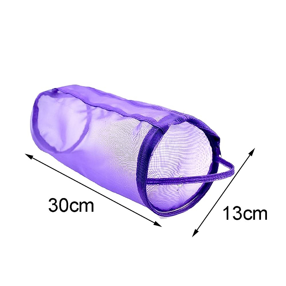 Large Capacity Yarn Bag Organizer Knitting Yarn Storage Bag Portable Knitting Tote Bag for Yarn Holder Dispenser for Sewing Storage(Purple)