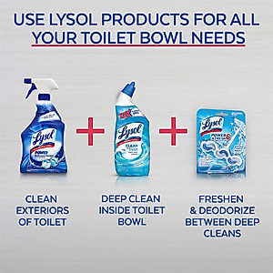 Lysol Toilet Bowl Cleaner Gel, For Cleaning and Disinfecting, Stain Removal, Forest Rain Scent, 24oz