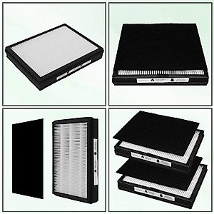 HENSITA Drolma Size A HEPA Replacement Filter, Compatible with Filtrete & Idylis Air Purifier Devices FAP-C01-A, AC-2119, IAPC-40-140, IAP-10-150, Compare to Part Model # IAF-H-100A, 2-Pack