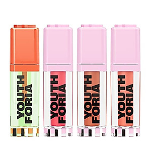 Youthforia BYO Blush 4-Pack, Original Color-Changing Blush Oil & Non-Color Changing Tinted Blush Oils, Buildable Formulas, Vegan & Cruelty-Free