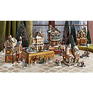 Department 56 Porcelain Dickens' Village Scrooge and Marley Counting House Lit Building, 9.65, Multicolor