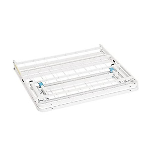 Amazon Basics Foldable Metal Platform Bed Frame with Tool Free Setup, 14 Inches High, Twin, White