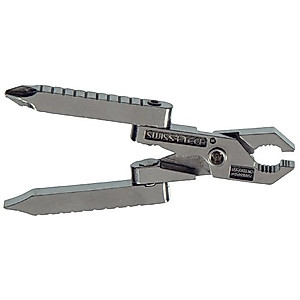 SWISS+TECH ST50022 Stainless Steel 6-in-1 Key Chain Multi Tool, Polished Finish (Single Pack)