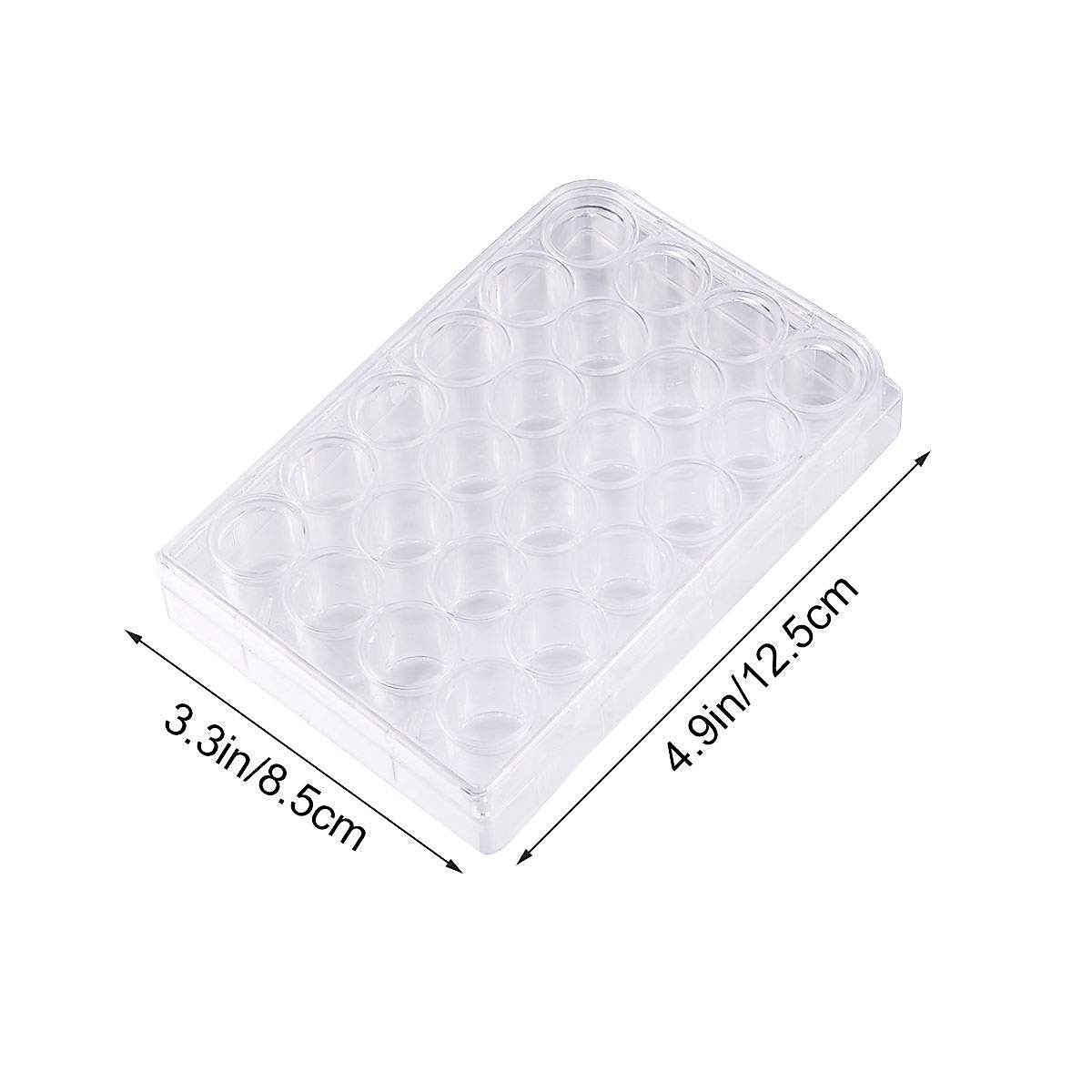 ULTECHNOVO 24 Well Cell Culture Plate Plastic Petri Dish for Lab (12.5 x 8.5 x 2 cm)