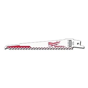 6" L Tapered Reciprocating Saw Blade, 5 pk.