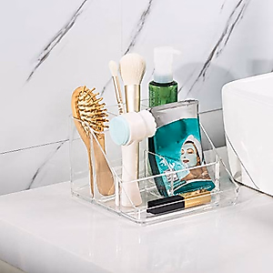 Ettori Makeup Organizer Tray, 6-Compartment Vanity Makeup Organizer for Jewelry, Hair Accessories, Bathroom Counter or Dresser