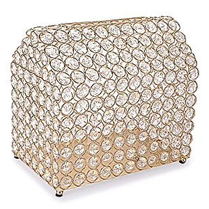 ELLDOO Crystal Wedding Card Box, House Shape Money Card Box Gold Gift for Wedding Receptions, Centerpiece Decor, Anniversary, Keepsake, Gift Display Box