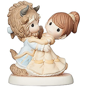 Precious Moments, Disney Showcase Collection, You Are My Fairy Tale Come True, Beauty And The Beast, Bisque Porcelain Figurine, 161013 , Brown