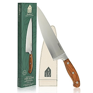 Bloomhouse - Oprah's Favorite Things - 8 Inch German Steel Chef Knife W/Italian Olive Wood Forged Handle