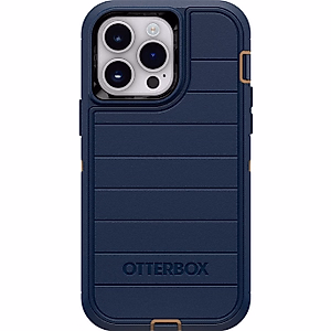 OtterBox Defender Series Screenless Edition Case for iPhone 14 Pro Max (Only) - Case Only - Microbial Defense Protection - Non-Retail Packaging - Blue Suede Shoes