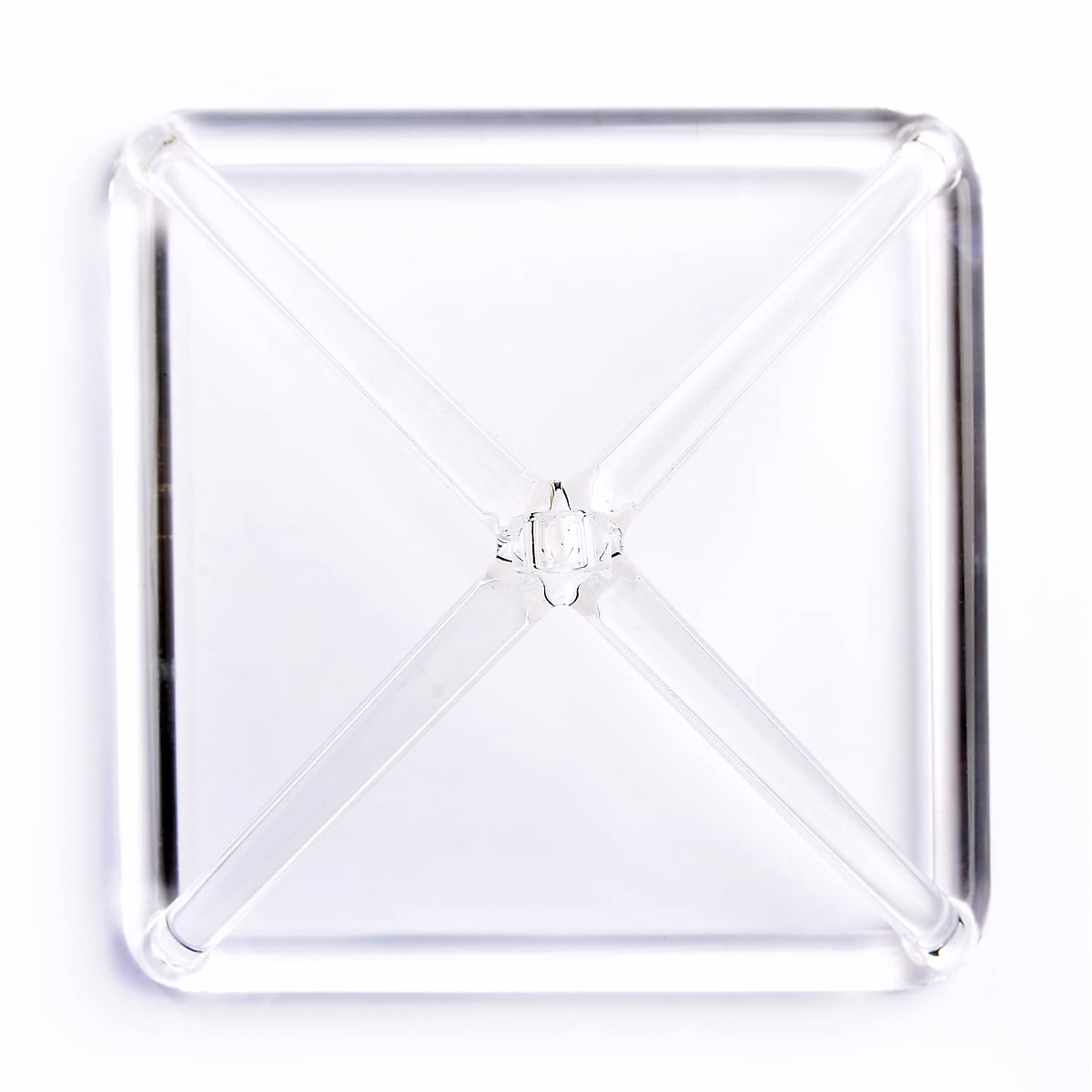 TERRITORY Crystal Singing Pyramid Rainbow Colored 12 inch - Perfect Healing Musical Instrument