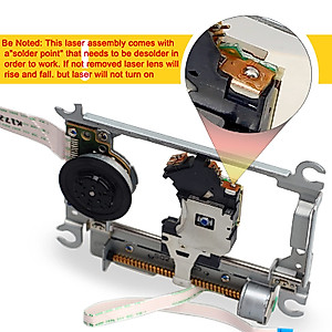 JOLANCO TDP182W Laser Deck Optical Drive Assembly for PS2 Slim SCPH-79000 7900X 7900# Series Sony Playstation 2 Slim Game Console Replacement,with Opening Tool